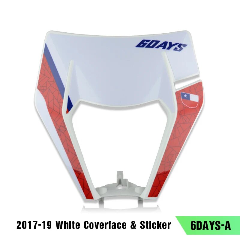 Мотоциклетная фара PowerZone, головной светильник, супермото обтекатель для KTM EXC SXF MX, велосипед для грязи, эндуро, фара Белый, White Cover-A