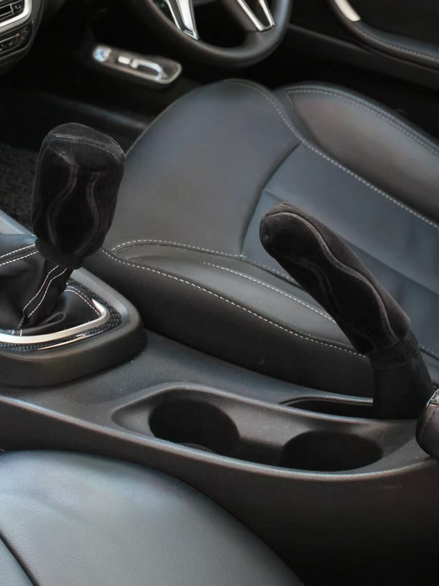 Чехол на рычаг КПП/ чехол на ручник/ чехол КПП, черное