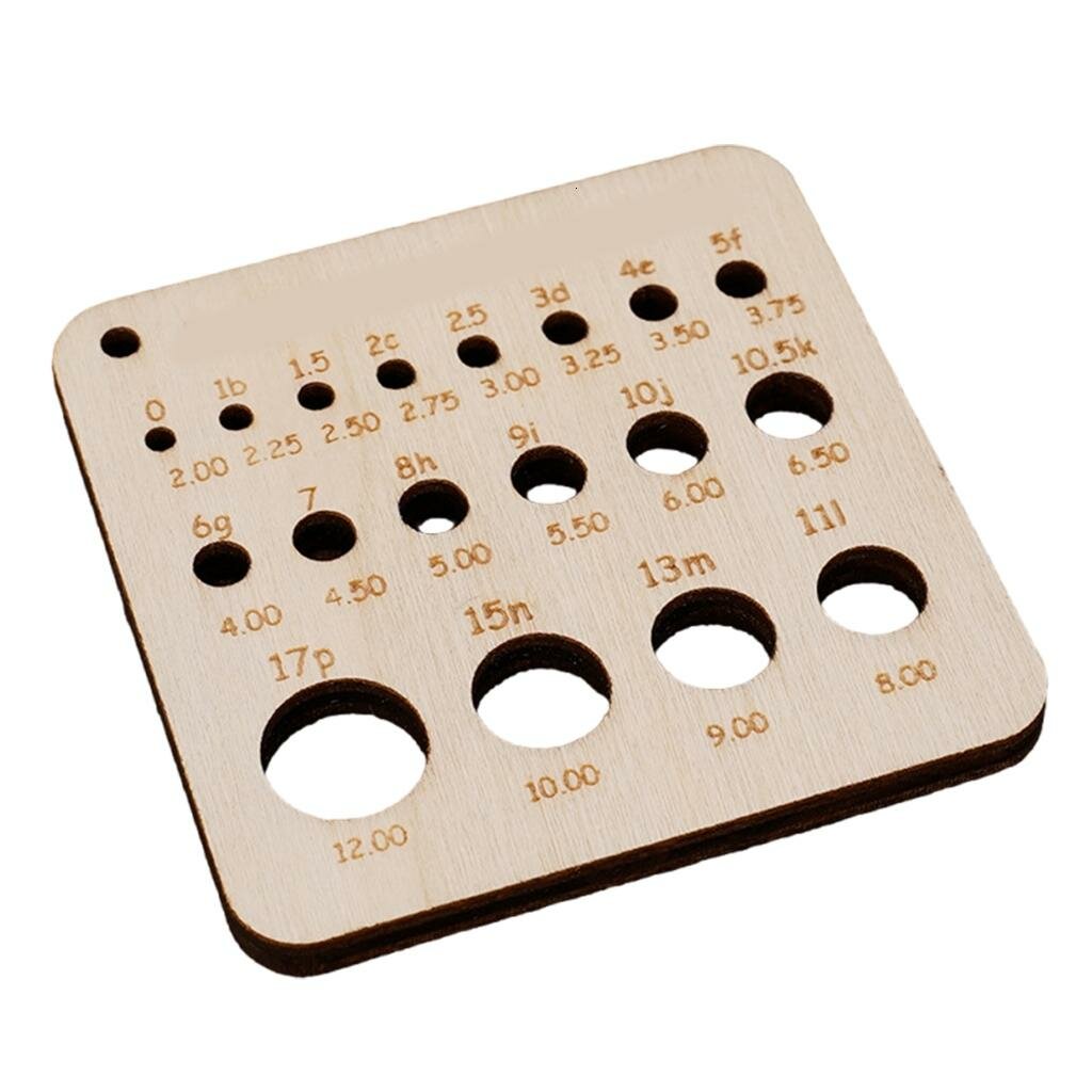 Линейка для вязания деревянная, Стиль D