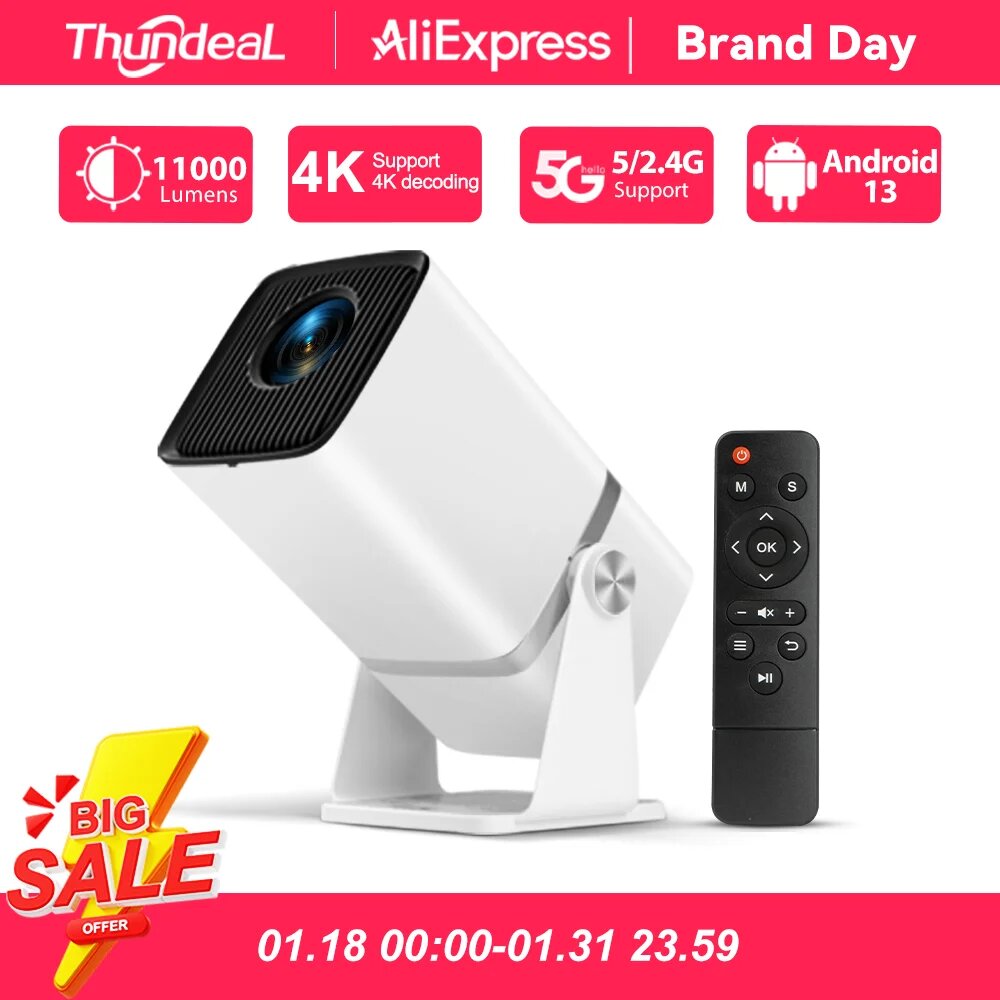 ThundeaL TD80W Проектор Европейская вилка (EU Plug)