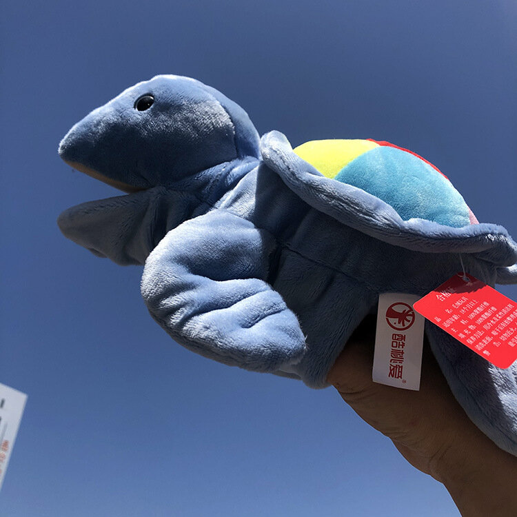 Крутая персиковая любовь, океанское животное, ручная кукла для взаимодействия родителей и детей, подвижный рот, реквизит для рассказывания историй в детском саду, перчатка для выступлений
