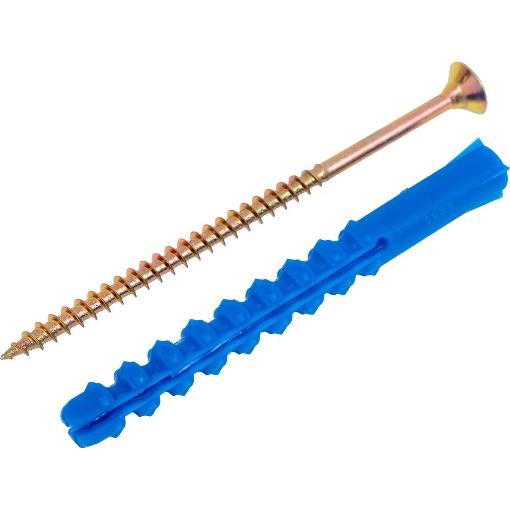 Набор для крепления плинтусов крепежная техника 8x80, дюбель ёжик, 10 шт. 84018