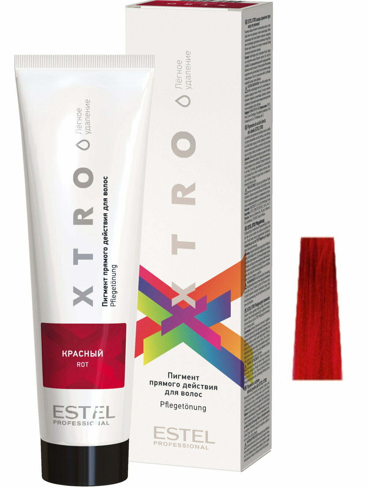 Пигмент прямого действия для волос Estel XTRO WHITE Красный, 100 мл