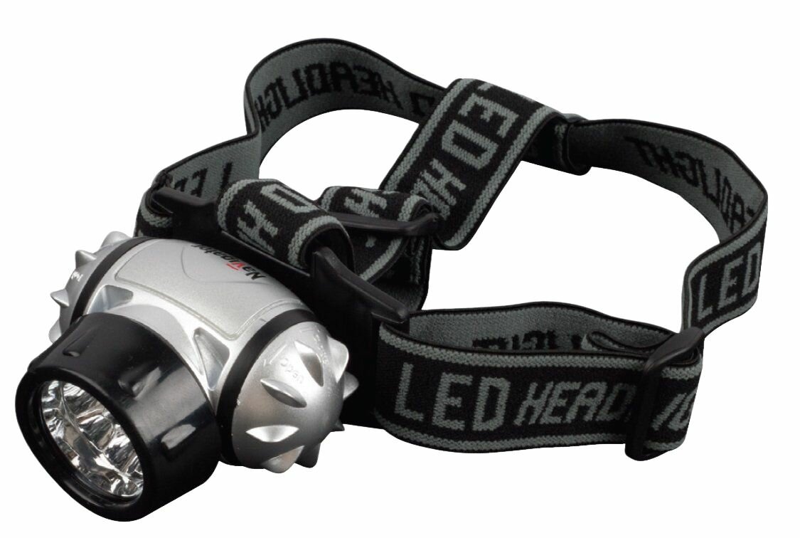 Фонарь светодиодный Navigator 3AAA, 7LED, IP20, налобный, пластик