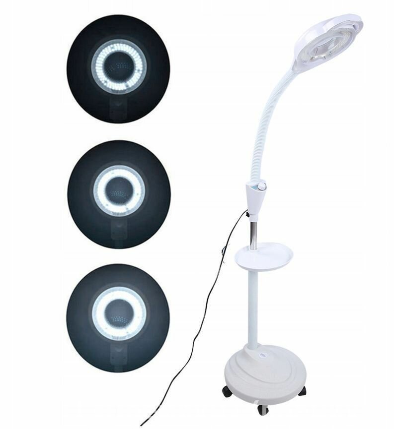 Напольная лампа с подставкой для увеличения, бестселлер косметологических процедур