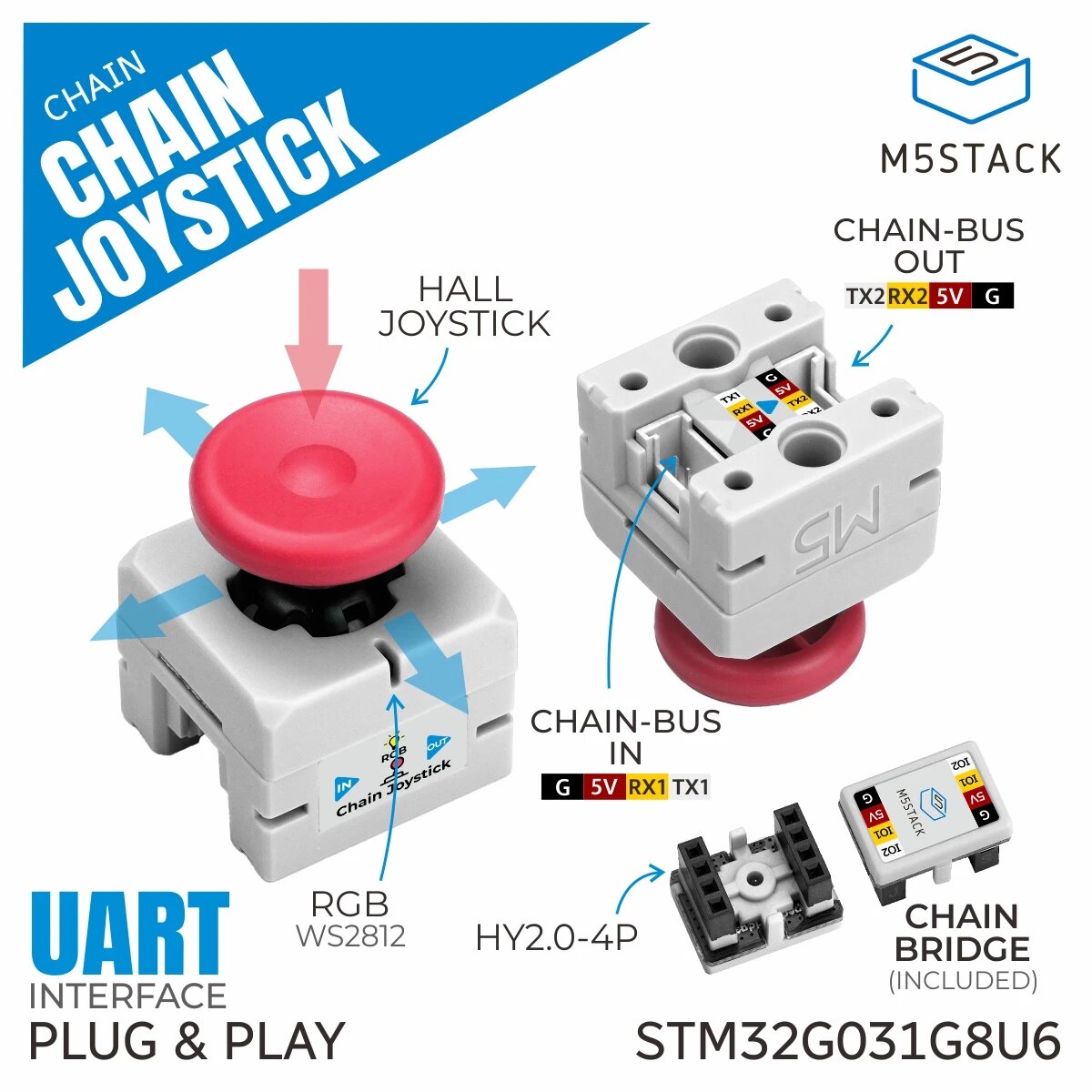 Цепной джойстик M5Stack U205
