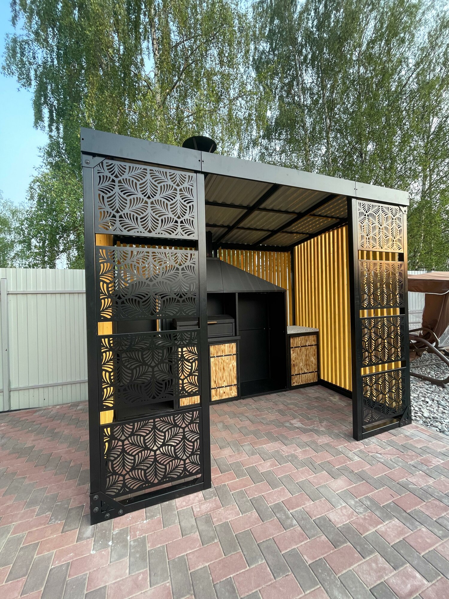 Беседка 3х2м ( без мангальной зоны, без пола)