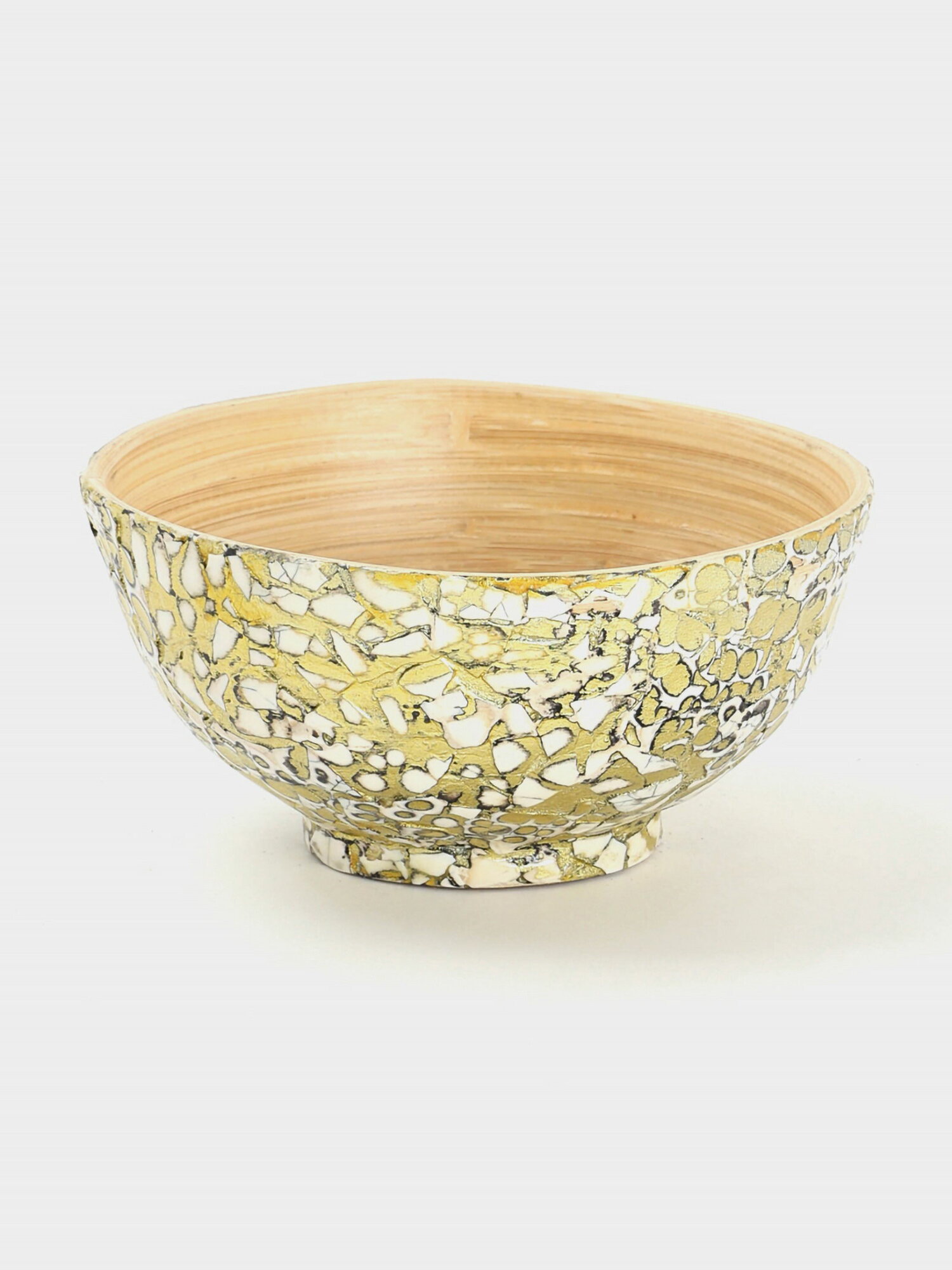 Миска, 12x12x6 см, бамбук, тематика: узоры, текстура: гладкая