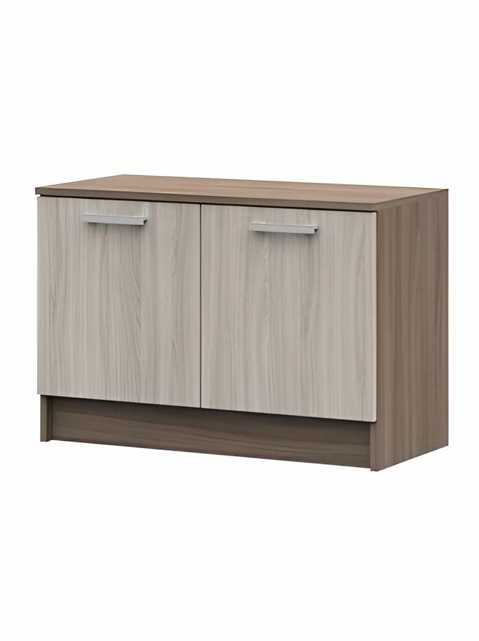 Тумба под телевизор напольная с полками и дверцей, ЛДСП, 80x55x39 см, Машенька ТБ-202