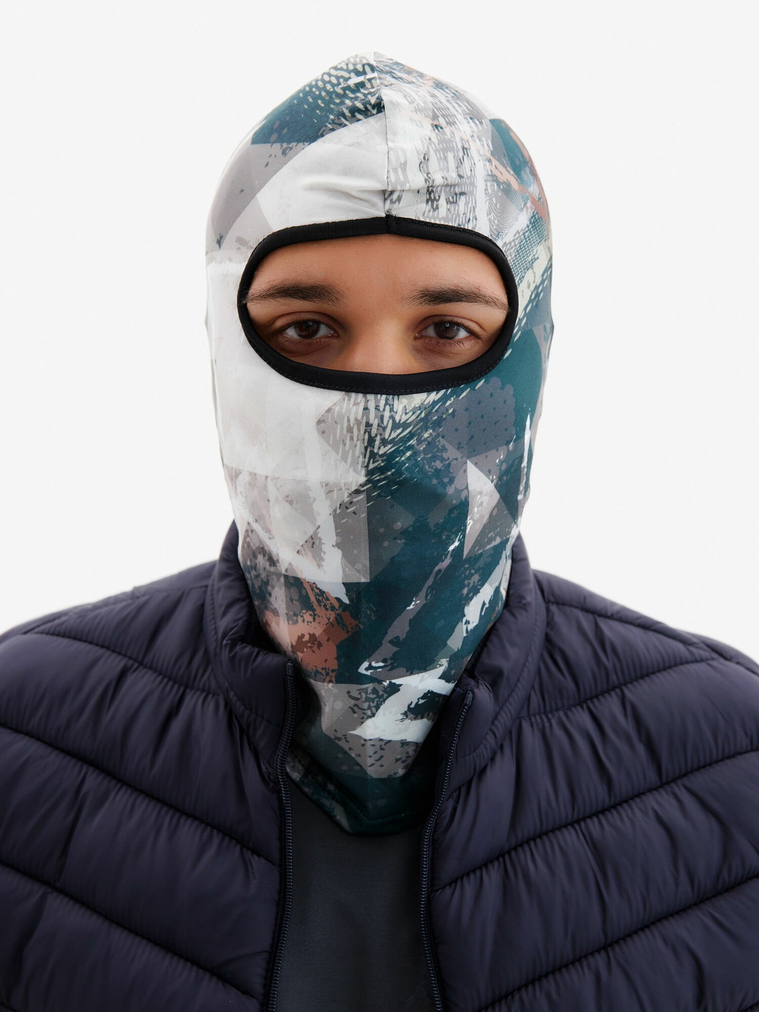 Маска-балаклава Gray Shapes, размер универсальный, серая, возраст: взрослый