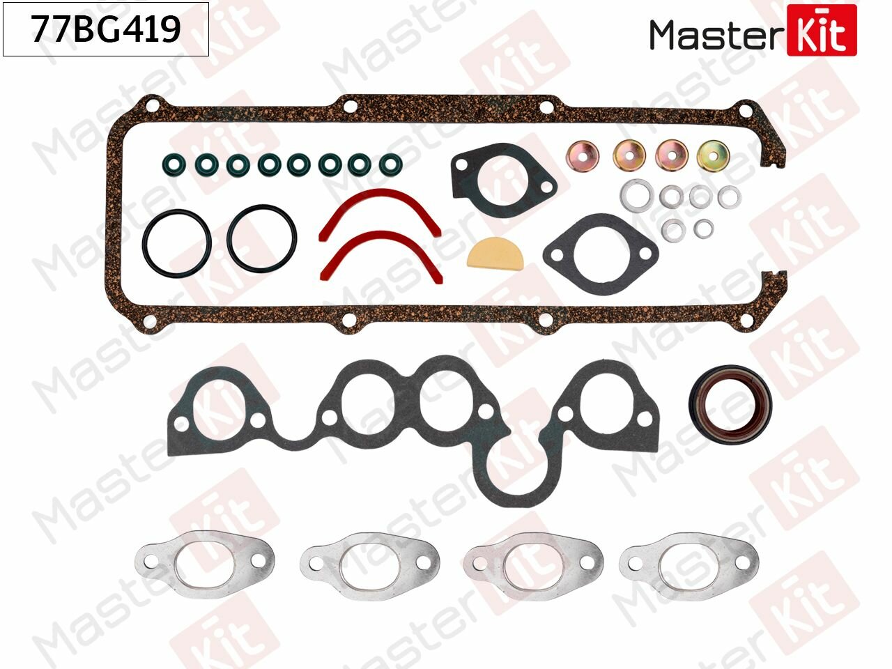 Комплект прокладок ГБЦ VW GOLF, II 19E 1G1 RASB MasterKit 77BG419