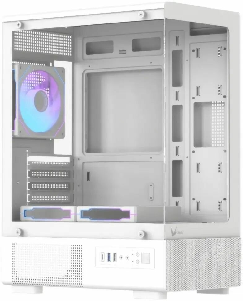 Корпус Formula Crystal Z1CM v2 White , без БП, белый