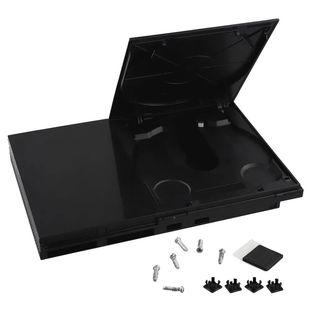 Запчасть для игровой приставки, Сменный корпус для PS2 70000 90000, пластик, черный
