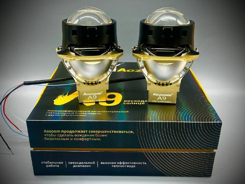 Билед модули Aozoom A9 Original для BMW X6 E71 2006-2014 / Восходящее солнце / Оригинальный Аозум 2 чипа, 5500K, 12V, 50W/58W Светодиодные модули