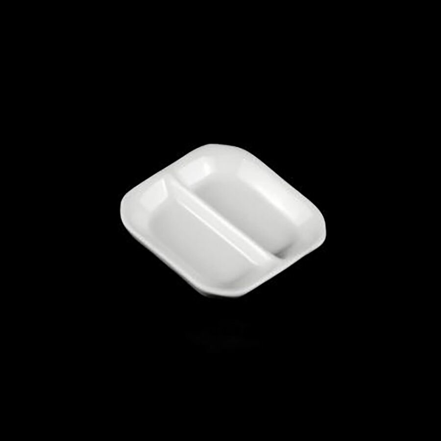 Набор блюдец для соуса двойных 6 шт Chan Wave Quadro, фарфор,