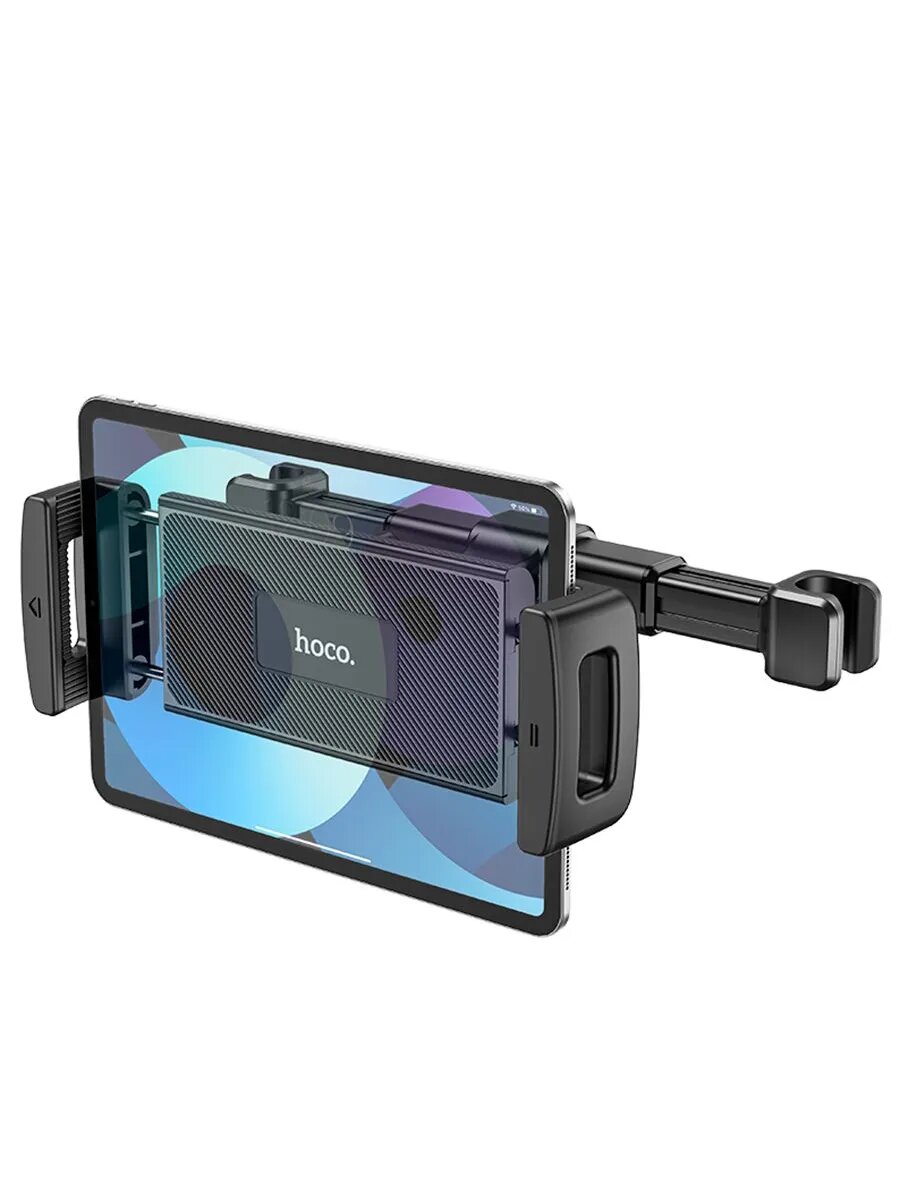 Автомобильный держатель для телефона/планшета в подголовник Hoco CA121, черный