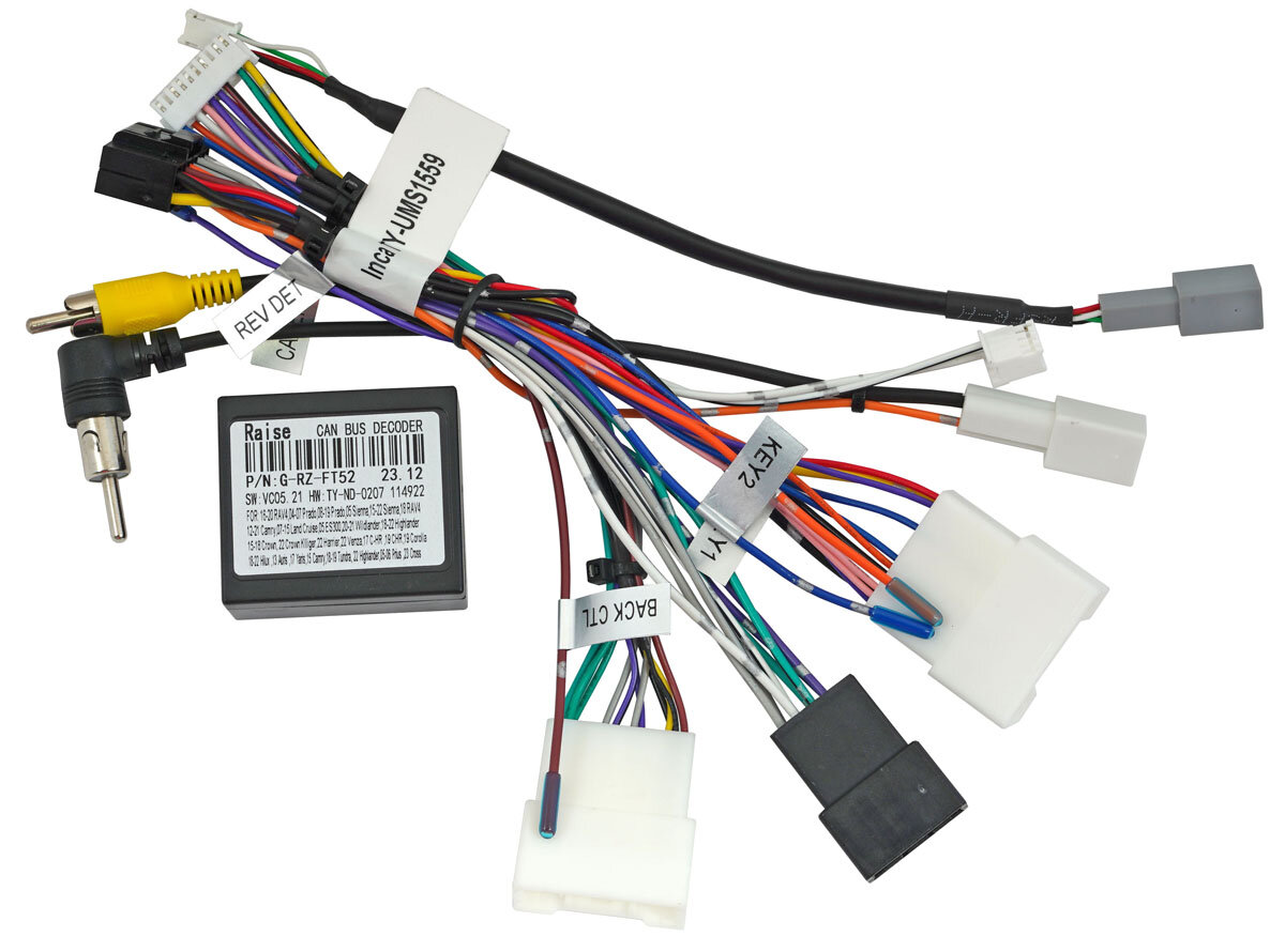 UMS-провод InCar для TOYOTA (тип7) RAV4 2023+, Avalon 2022+ внутренний рынок Китая (CAN-модуль)