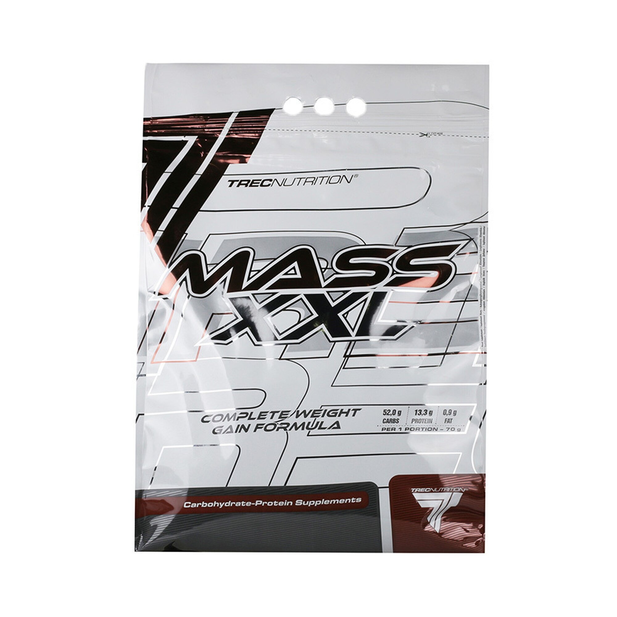 Гейнер Trec Nutrition "Mass XXL", для набора массы, клубника, 3000г