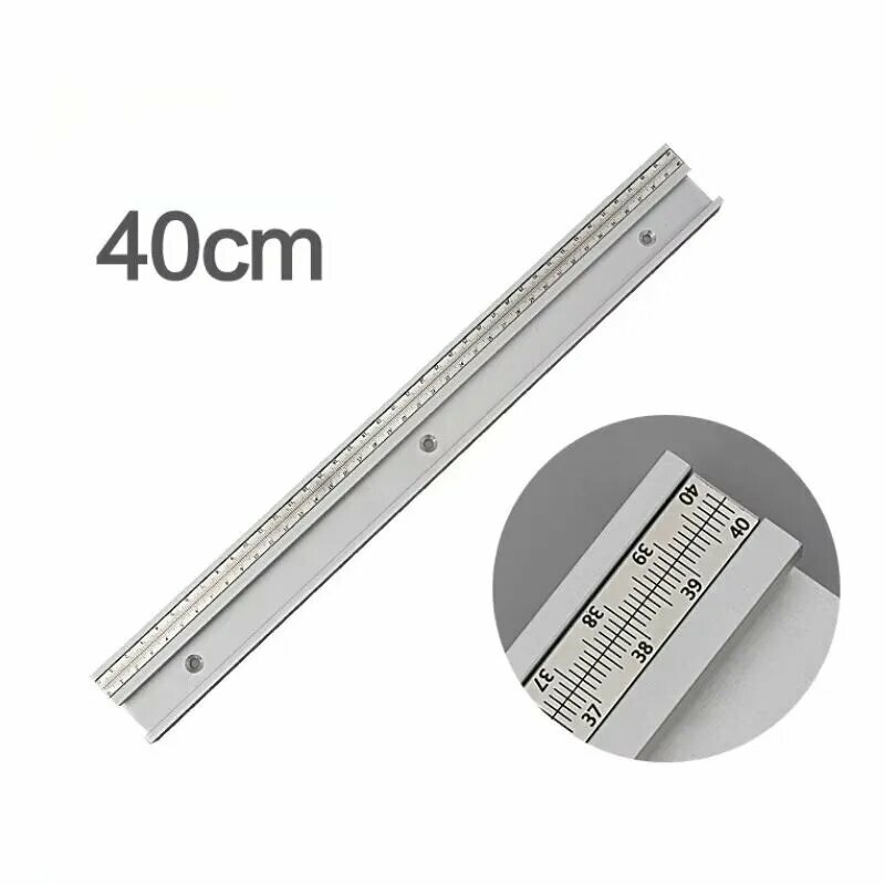 Т-образная направляющая из алюминиевого сплава 45 Со шкалой, Т-образные направляющие с прорезями для торцовочной пилы, Настольный пильный верстак