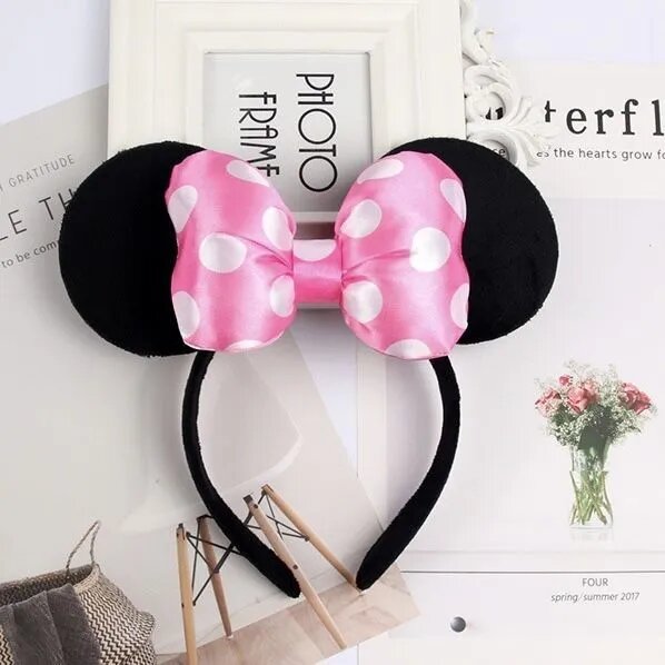 Карнавальный ободок с ушками Микки Маус с бантом