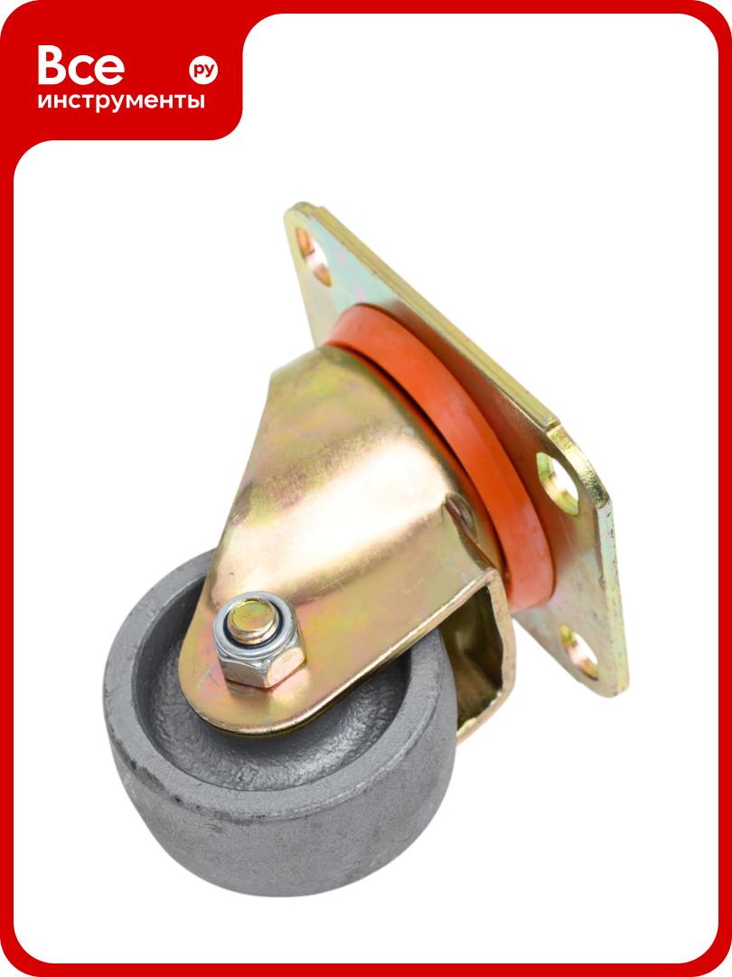 Колесо с поворотной платформой EMES ED01VKV55X25 чугунный диск с подшипником скольжения для промышленных станций