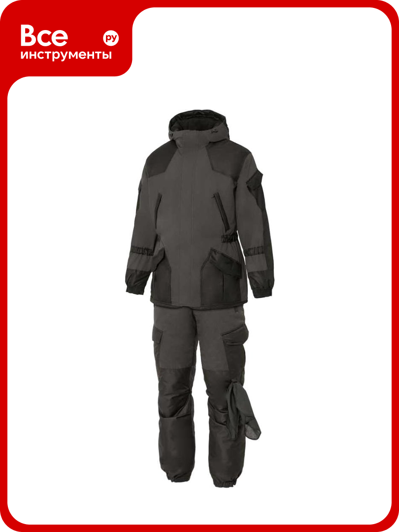 Костюм союзспецодежда мужской Горка утепленный графит, тк. Берген, 48-50/170-176 2000000286488