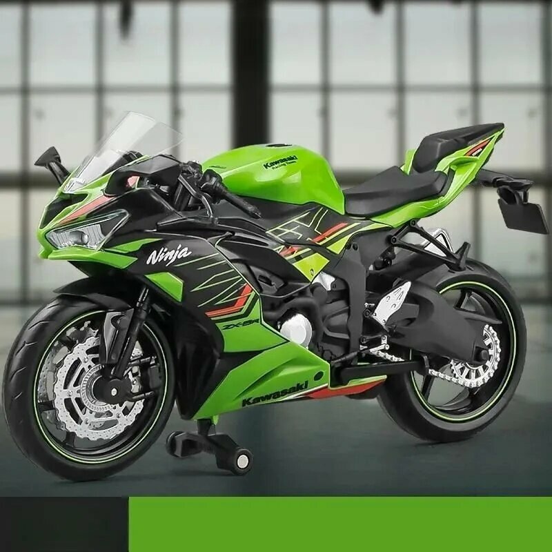 RMZ CITY 1/12 Мотоцикл металлический, Kawasaki Ninja ZX-6R, игрушка для мальчиков, железная моделька, игрушечный транспорт, мото