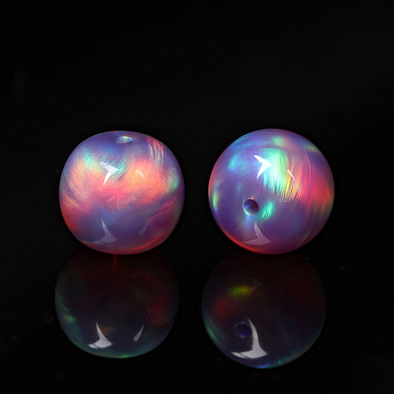 Горячие продажи искусственных авроровых опаловых бусин в старом стиле, свободные бусины, бусины для браслетов, одиночные бусины, разделительные бусины, аксессуары для DIY ювелирных материалов для женщин