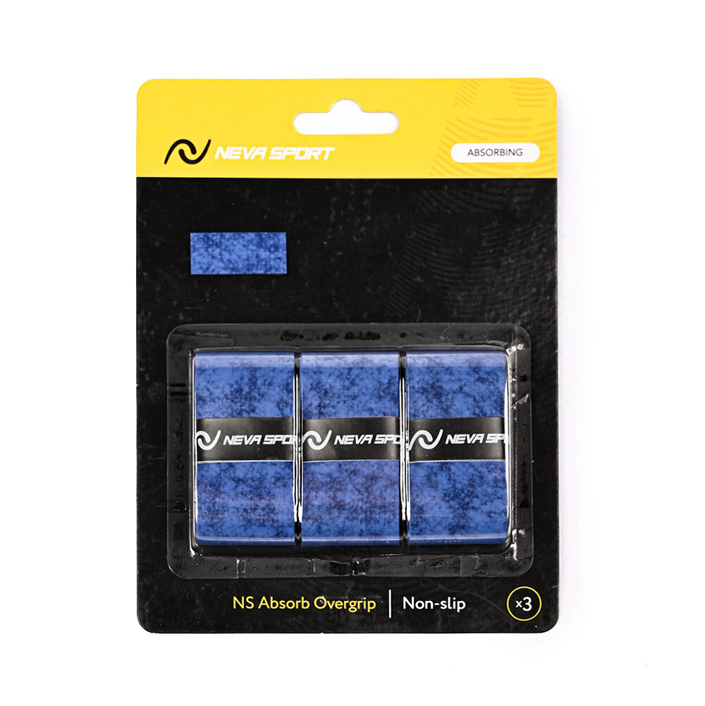 Овергрип NEVA SPORT, UOA2-146, 110см, в упаковке 3 штуки, синий