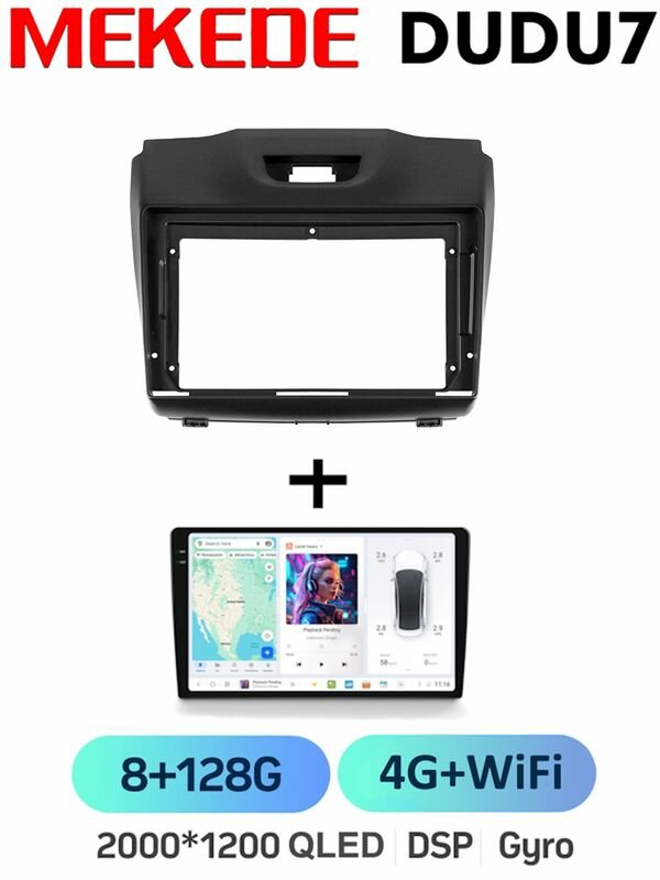 Магнитола 9" Mekede DUDU7 8/128 Gb для Chevrolet TrailBlazer 2 2012-2016 S-10 S10 Colorado, Isuzu D-Max DMA carpay Android