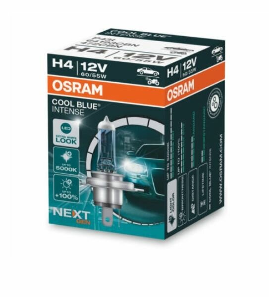Лампа 12V H4 60/55W P43t 5000K OSRAM COOL BLUE INTENSE 1 шт. картон 64193CBN