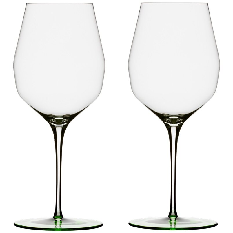 2 бокала для вина MarkThomas Double Bend Allround Green Set 2111/2