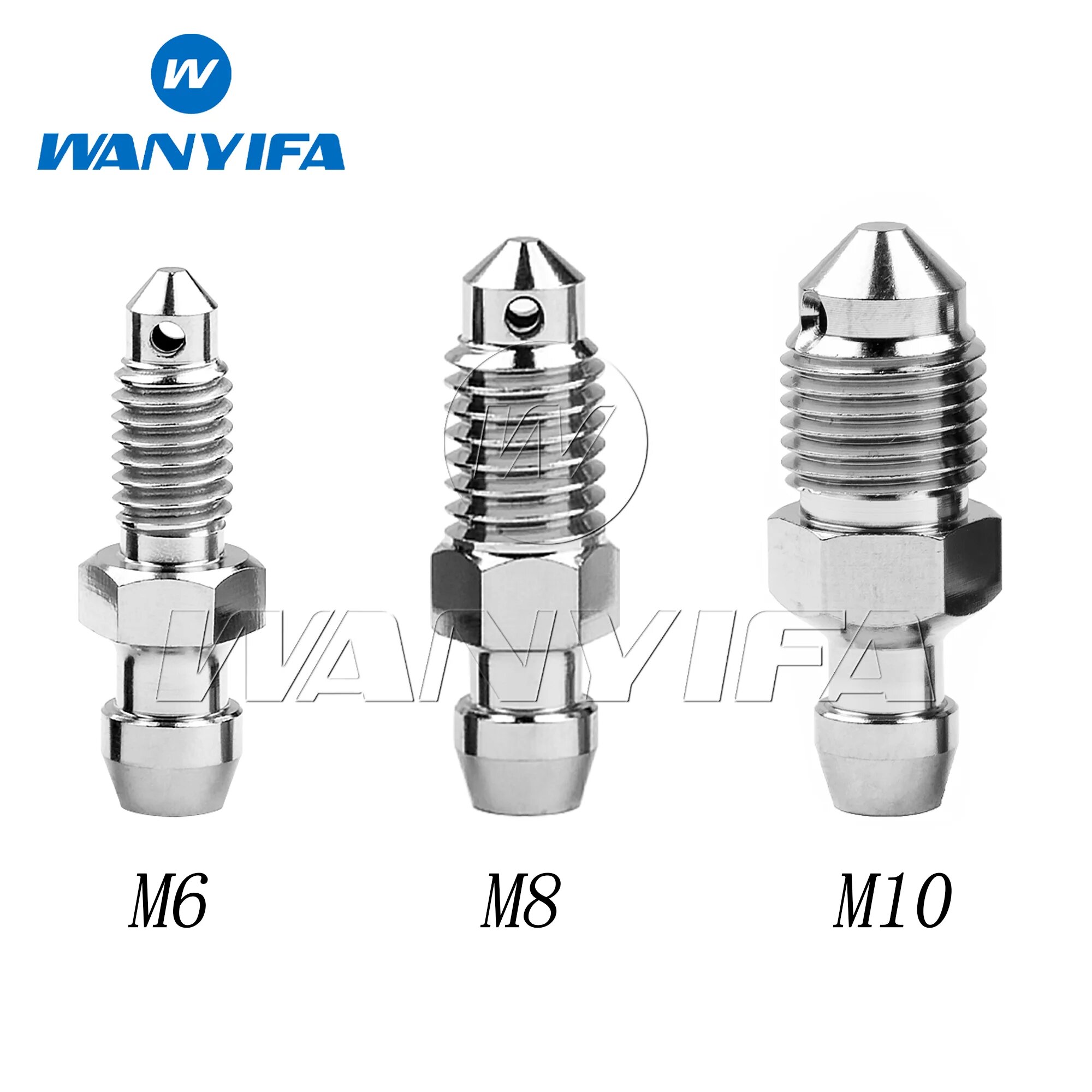 Винт для сливной пробки тормозного суппорта мотоцикла Wanyifa из титанового Titanium, M6X1.0 mm