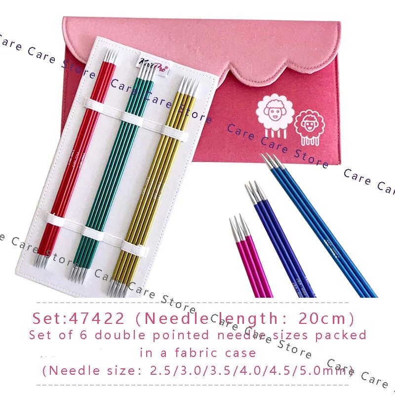 Knitpro Zing Двухточечные вязальные спицы алюминиевые