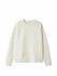 Свитер ENFOLD Crew-neck drop-shoulder sweater, размер 38, , бежевый/белый