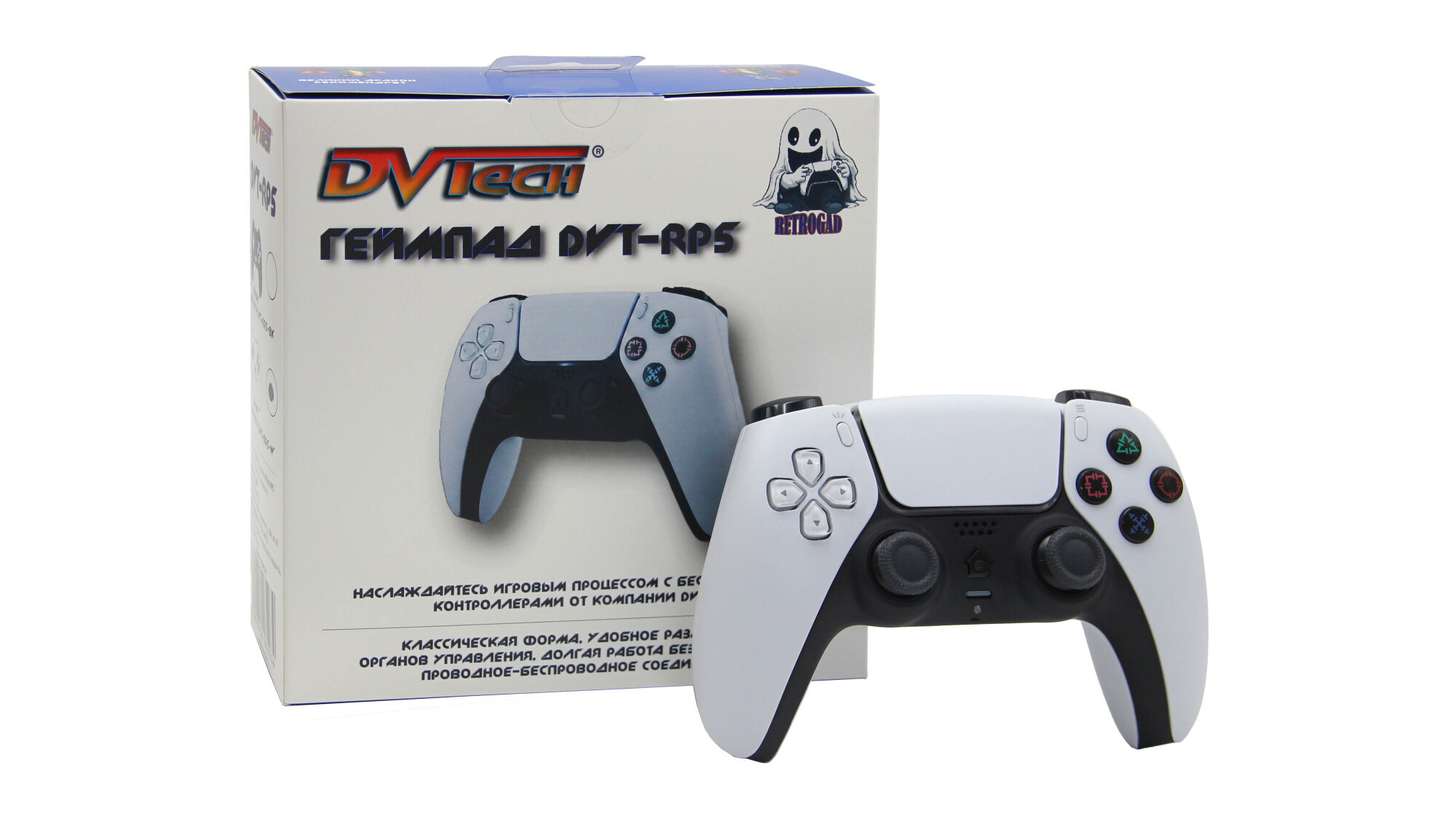 Геймпад беспроводной DVTech RP5 Белый (Новый)