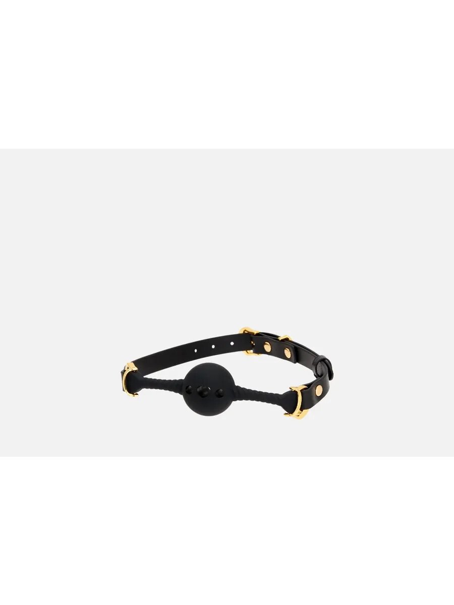 UPKO Desire for Mouth black Шариковый кляп в форме сердца 1шт