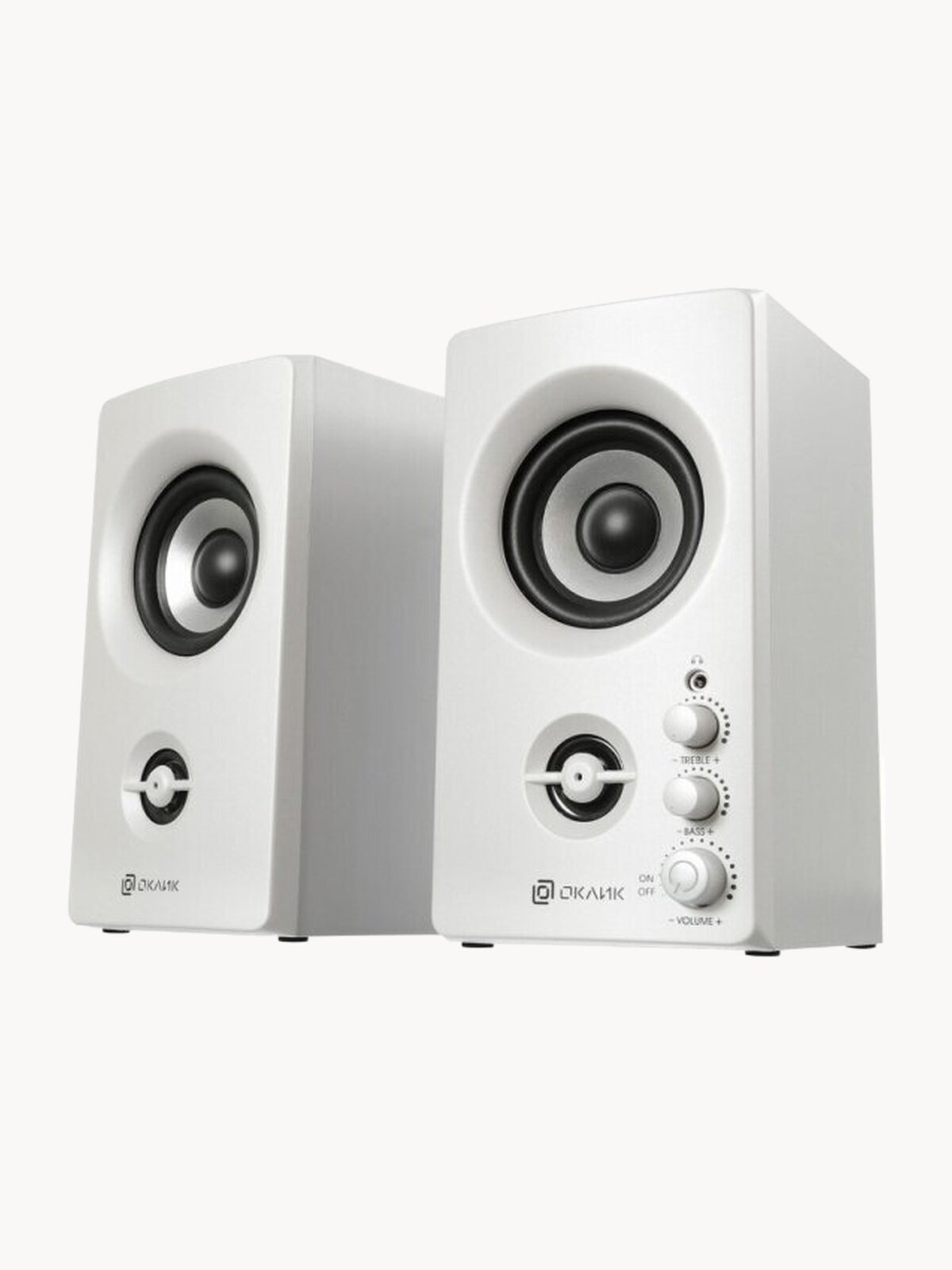 Колонки 2.0 Оклик Oklick OK-164 30Вт (белый)