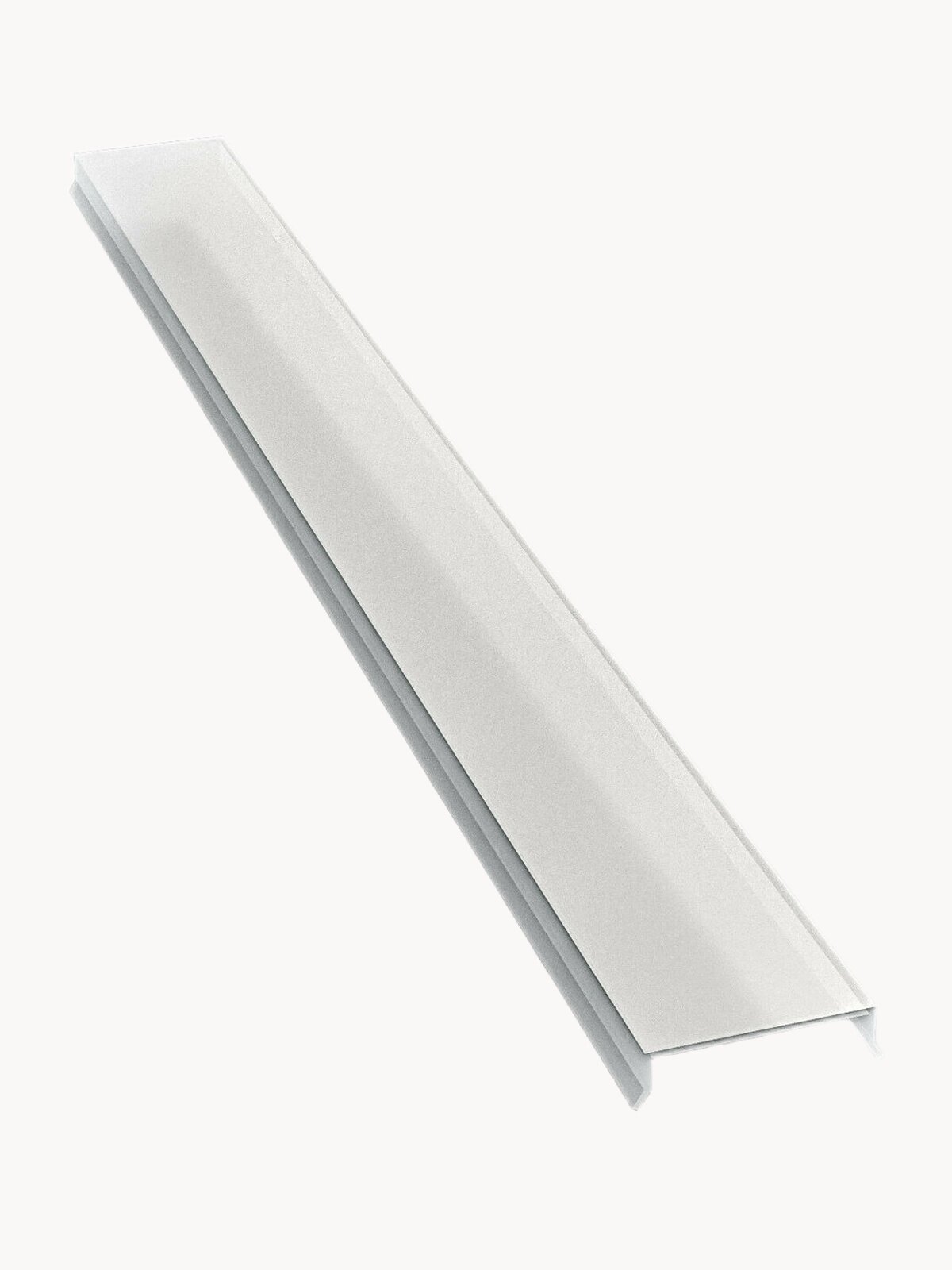 Матовый рассеиватель Apeyron 08-00 белого цвета длинной 2 м для алюминиевого профиля, светорассеивающий поликарбонат, равномерно распределяет свет без нагрузки на зрение, гарантия 1 год