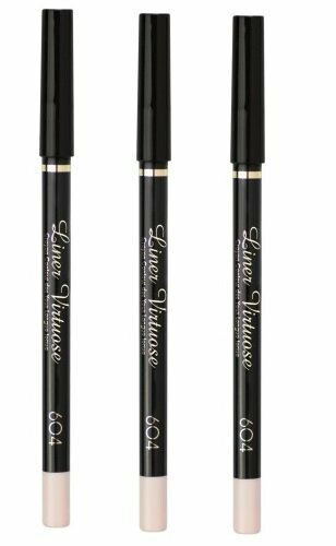 Карандаш для глаз Vivienne Sabo устойчивый гелевый Gel Eye pencil, Crayon Contour des Yeux Liner Virtuose тон 604 , 3 шт