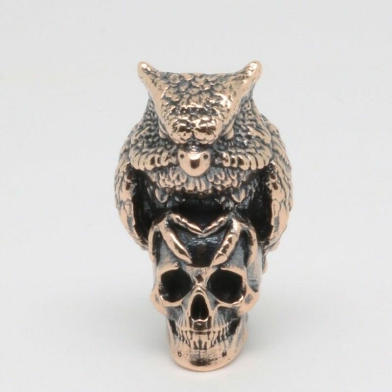 Бусина Сова с черепом