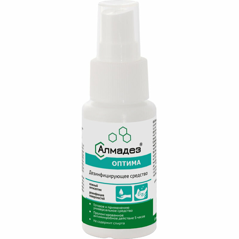 Антисептик кожный Алмадез-Оптима, на водной основе, 50 мл (спрей), 2208126