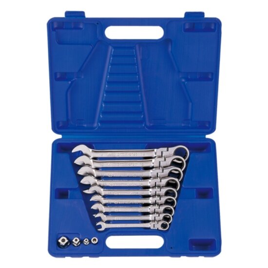 Набор ключей комбинированных трещоточных King Tony 8-19 мм, кейс, 13 предметов, 13013MR