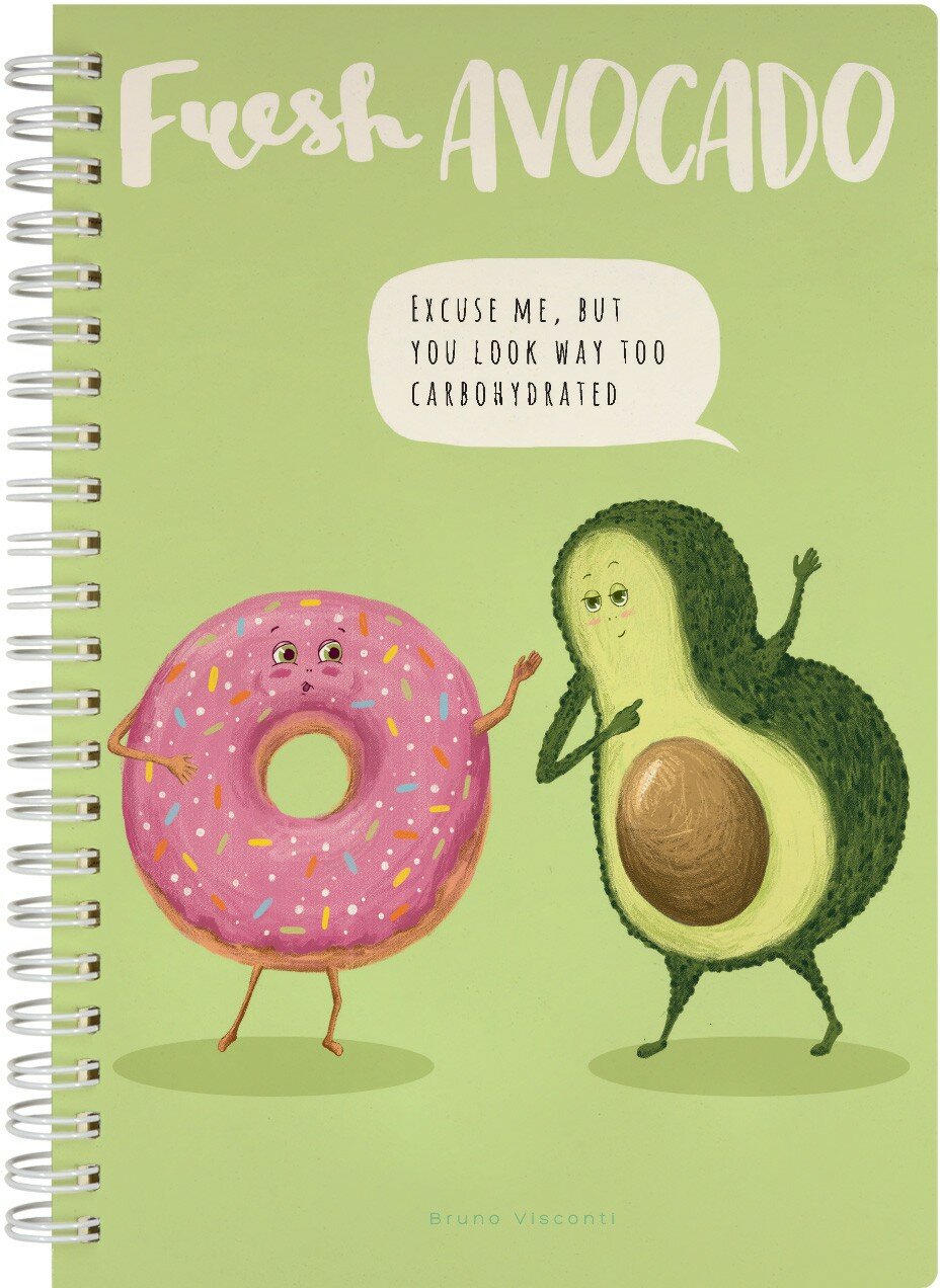 Тетрадь Avocado Healthy, А5, 60 листов, в точку