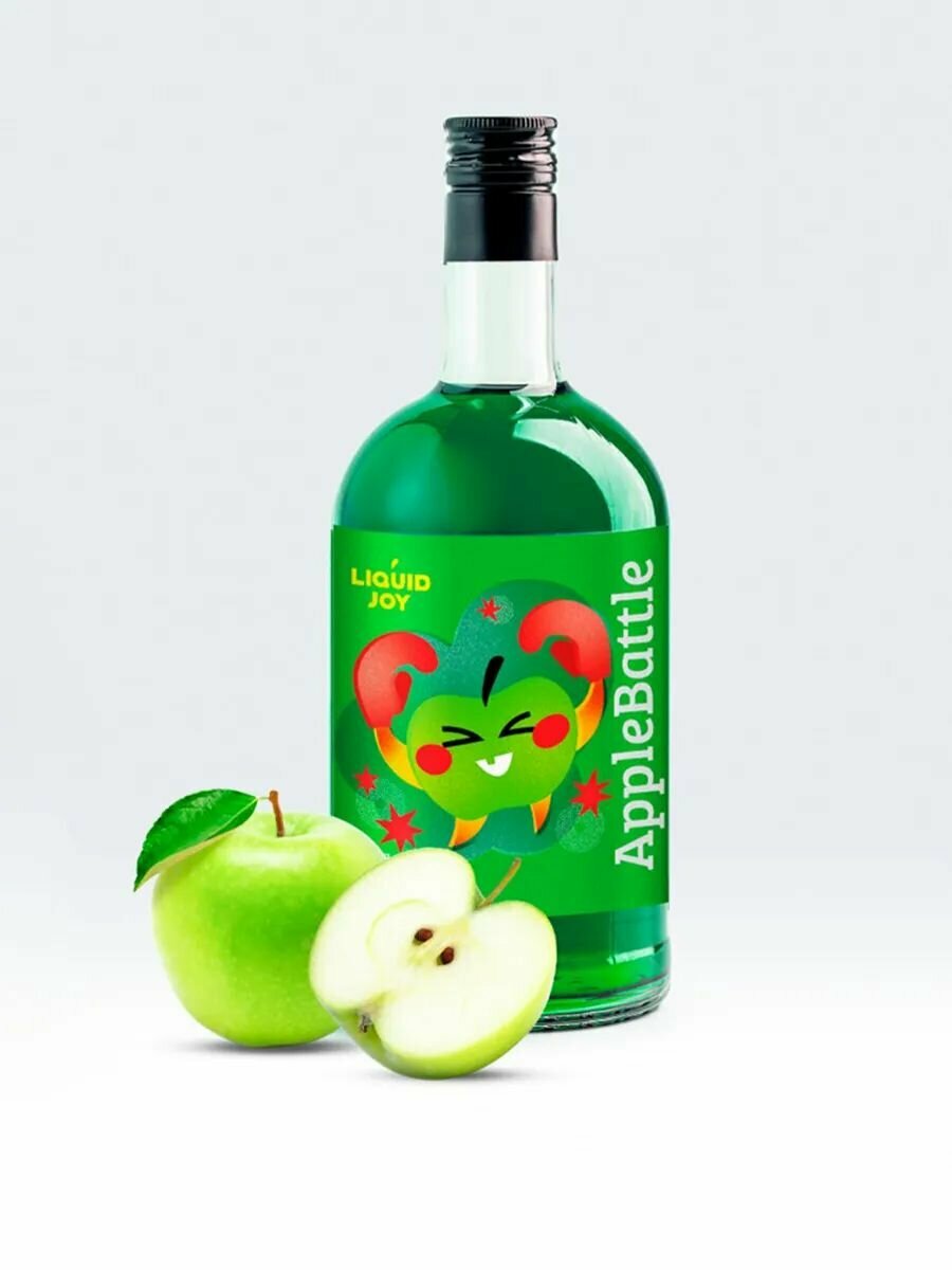 Сироп Liquid Joy "Зеленое Яблоко" для коктейлей, лимонадов и десертов 0,7л