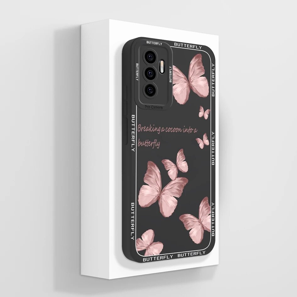 Розовый чехол Vivo V23e, TYB385, матовый