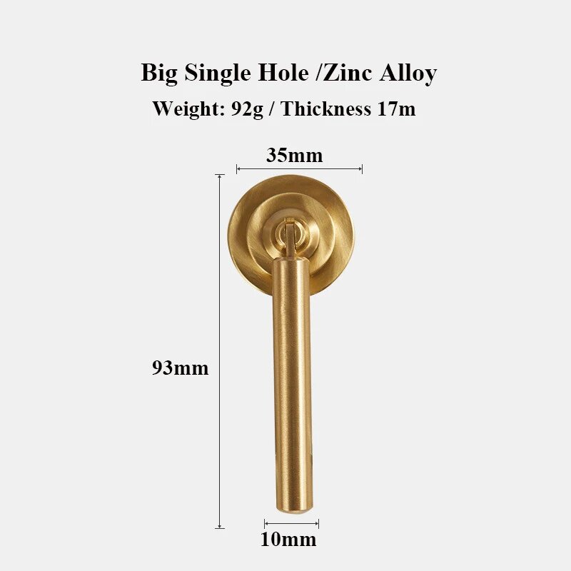 Ручки-капли для шкафов из цинкового сплава 0102 Big