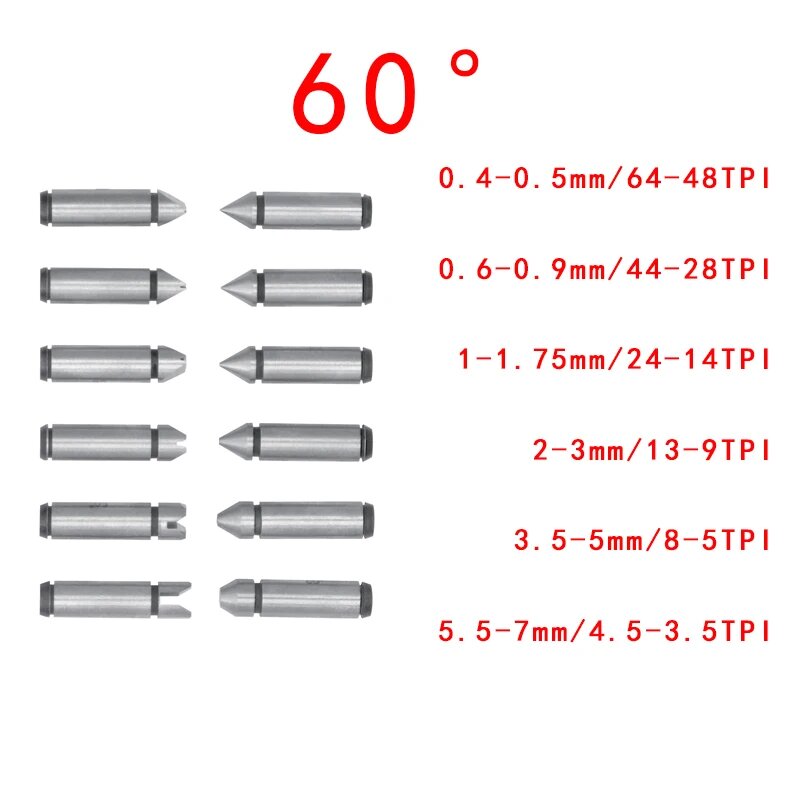 Дюймовая мерная головка размером 10 пар для цифровых микрометров с винтовой резьбой F0200 60 ° 55 °, защита 25 50 75 100 125 200 175 F0100thread60