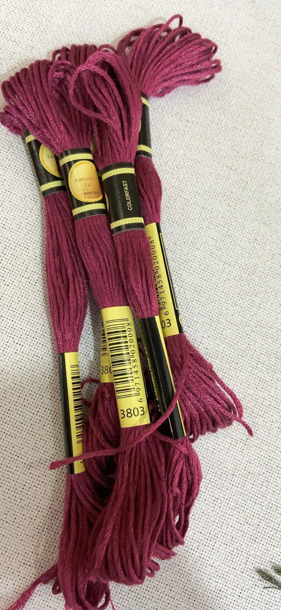 Набор ниток для вышивки DMC 3865 Бордовый, 3803
