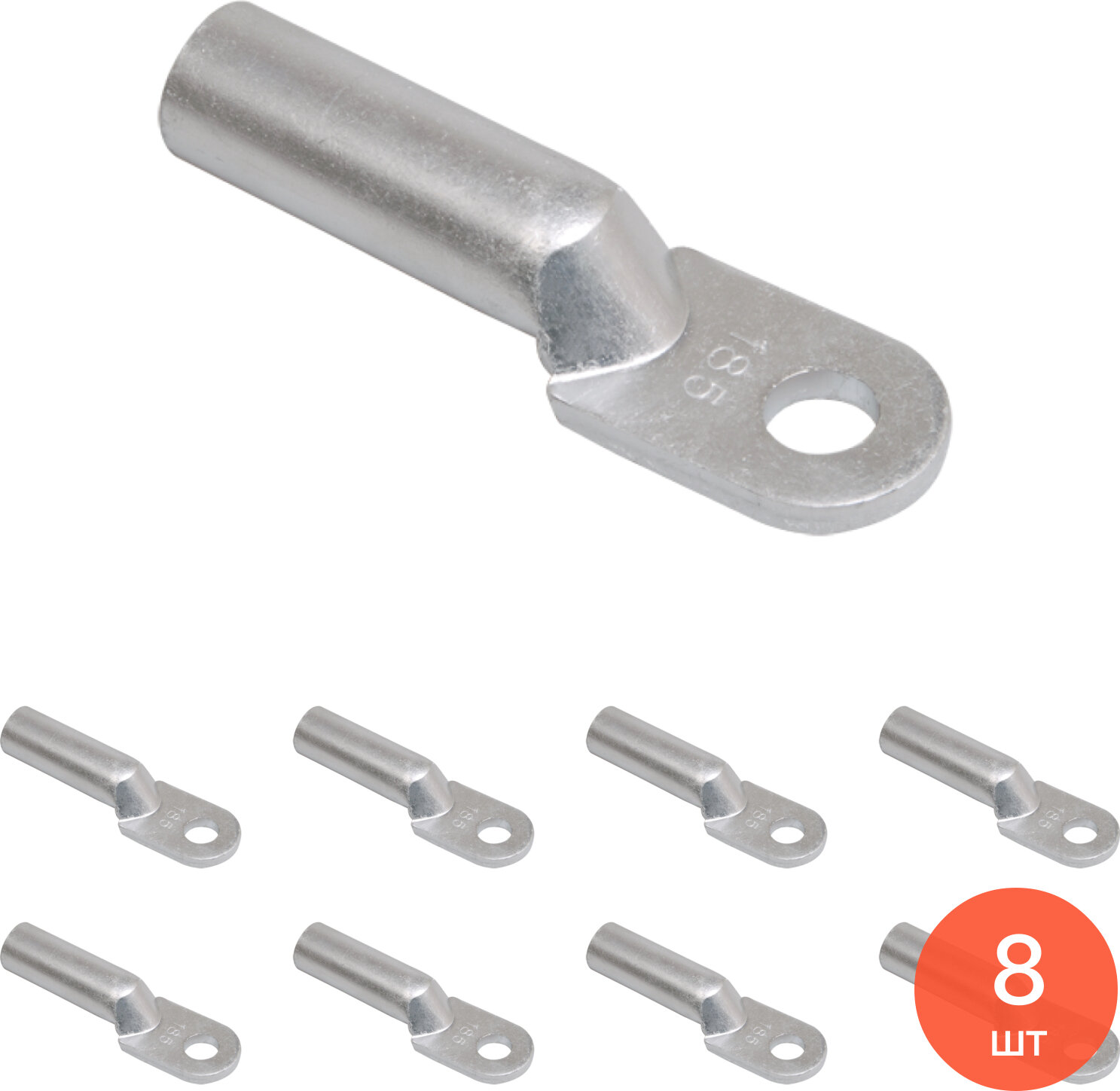 Кабельный наконечник IEK / ИЭК DL-70 алюминий, UNP10-070-11-12, 1шт. (комплект из 8 шт)